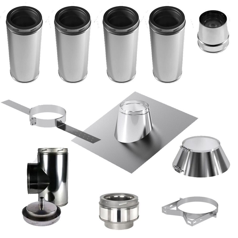 FS100 - F28 Chimney Flue Kit, 4.5m height